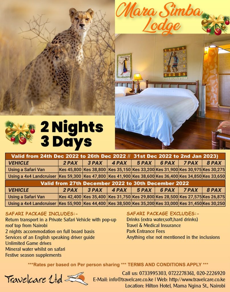 Mara simba special offer – Travel Care